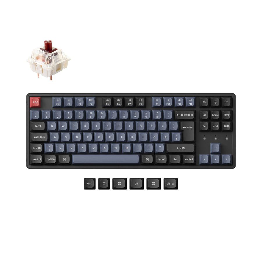 Keychron K8 Pro QMK/VIA Wireless Mechanical Keyboard ISO Layout Collec ...