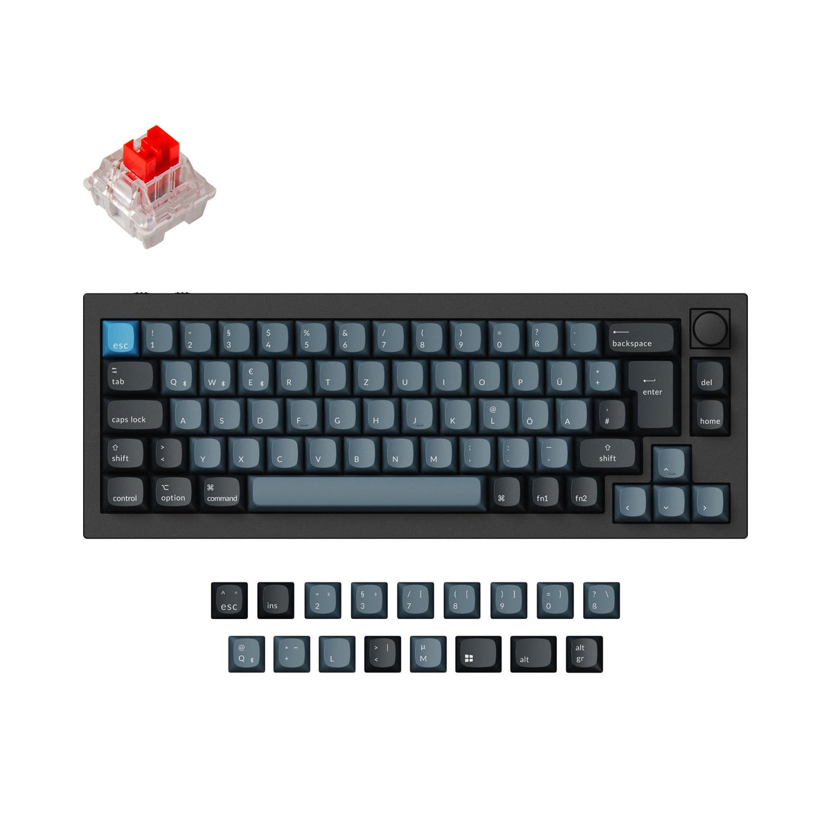 Keychron Q2 Pro QMK/VIA Wireless Custom Mechanical Keyboard ISO Layout ...