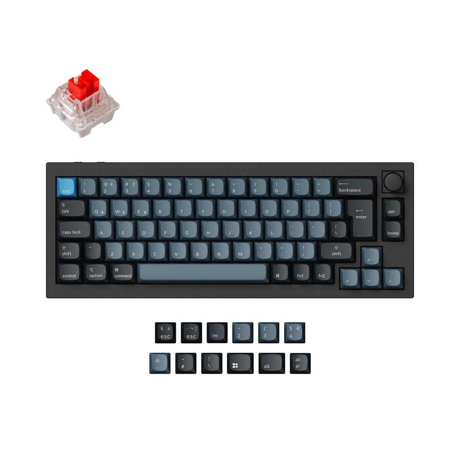 Keychron Q2 Pro QMK/VIA Kabellose Benutzerdefinierte mechanische Tasta ...
