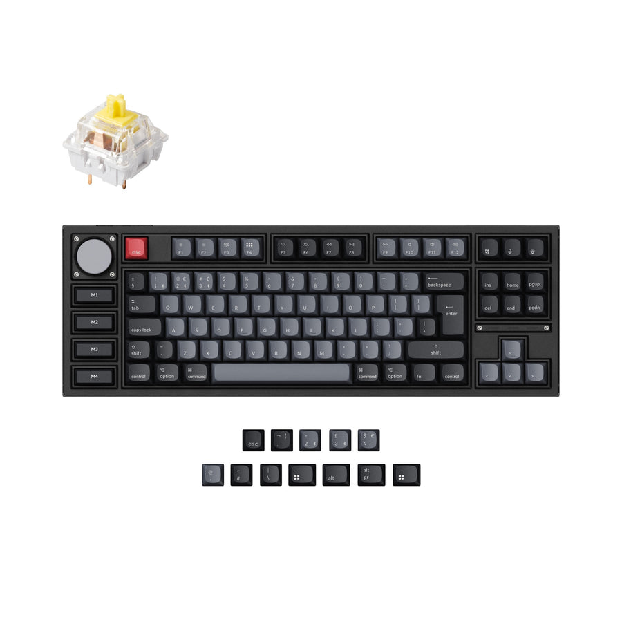 Keychron Q3 Pro QMK/VIA Wireless Custom Mechanical Keyboard ISO Layout ...