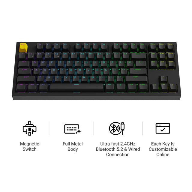 Lemokey P3 HE Wireless Magnetic Switch Custom Gaming Keyboard (US ANSI ...