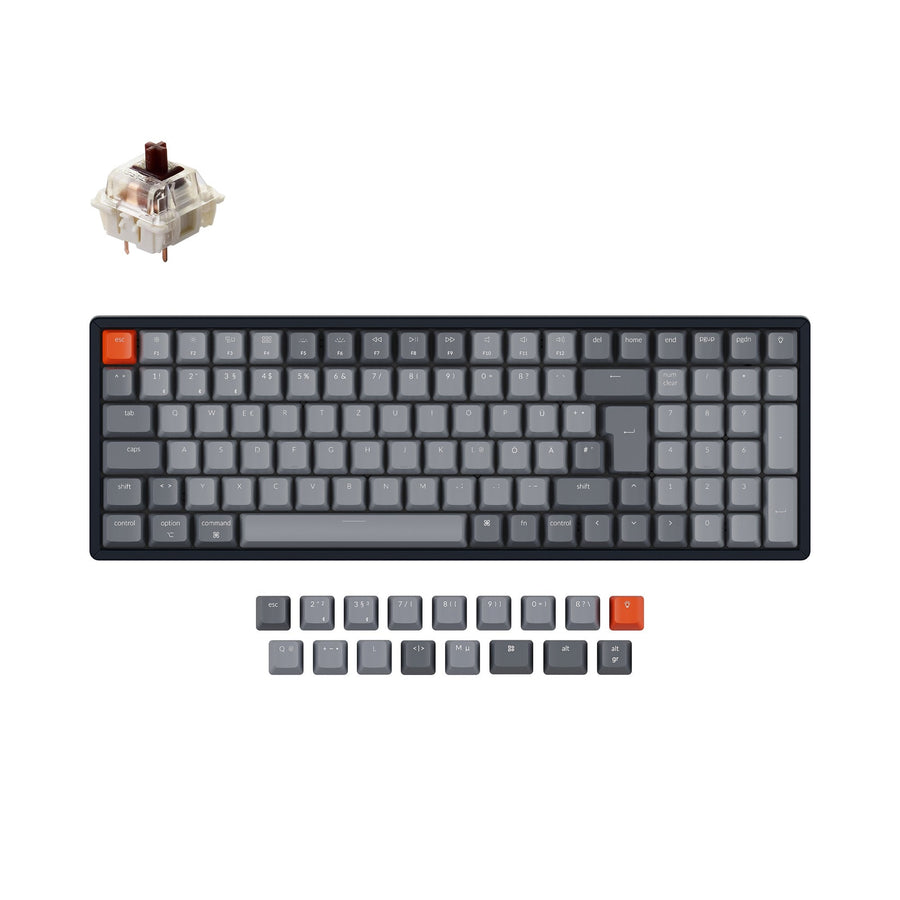 Keychron K4 kabellose mechanische Tastatur (Deutsches ISO-DE-Layout ...
