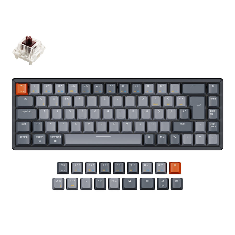 Keychron K6 Wireless Mechanical Keyboard (German ISO-DE Layout ...
