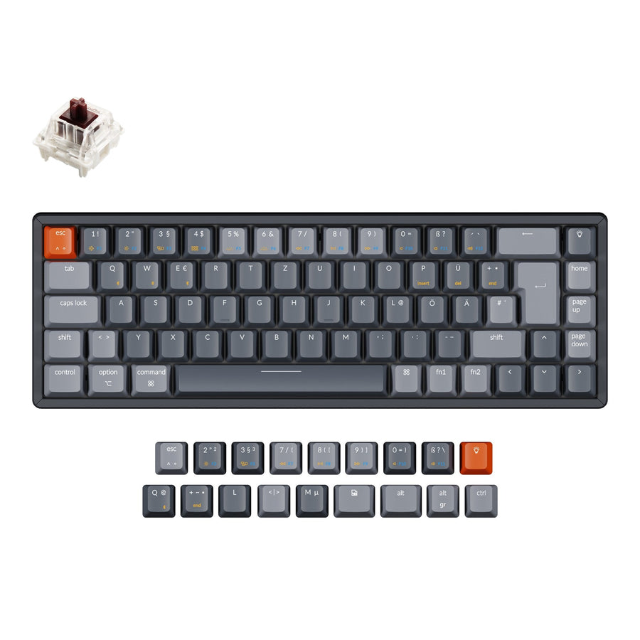 Keychron K6 Wireless Mechanical Keyboard (German ISO-DE Layout ...