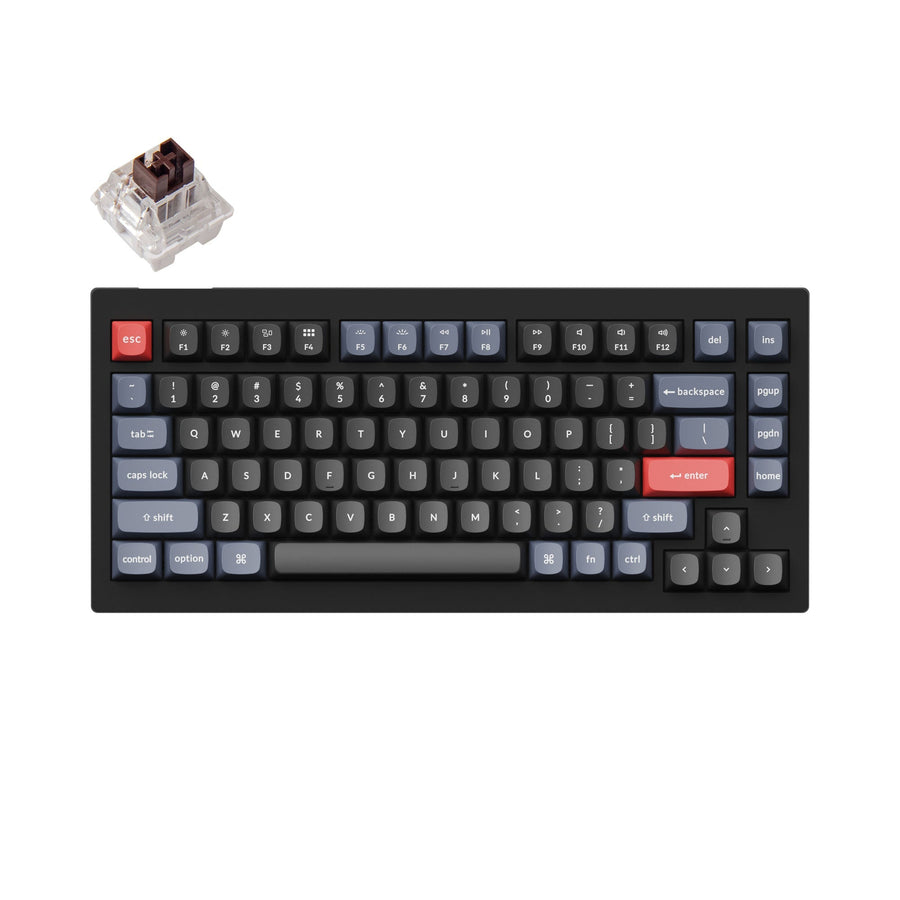 Keychron V1 QMK Custom Mechanical Keyboard (US ANSI Layout) – Keychron ...
