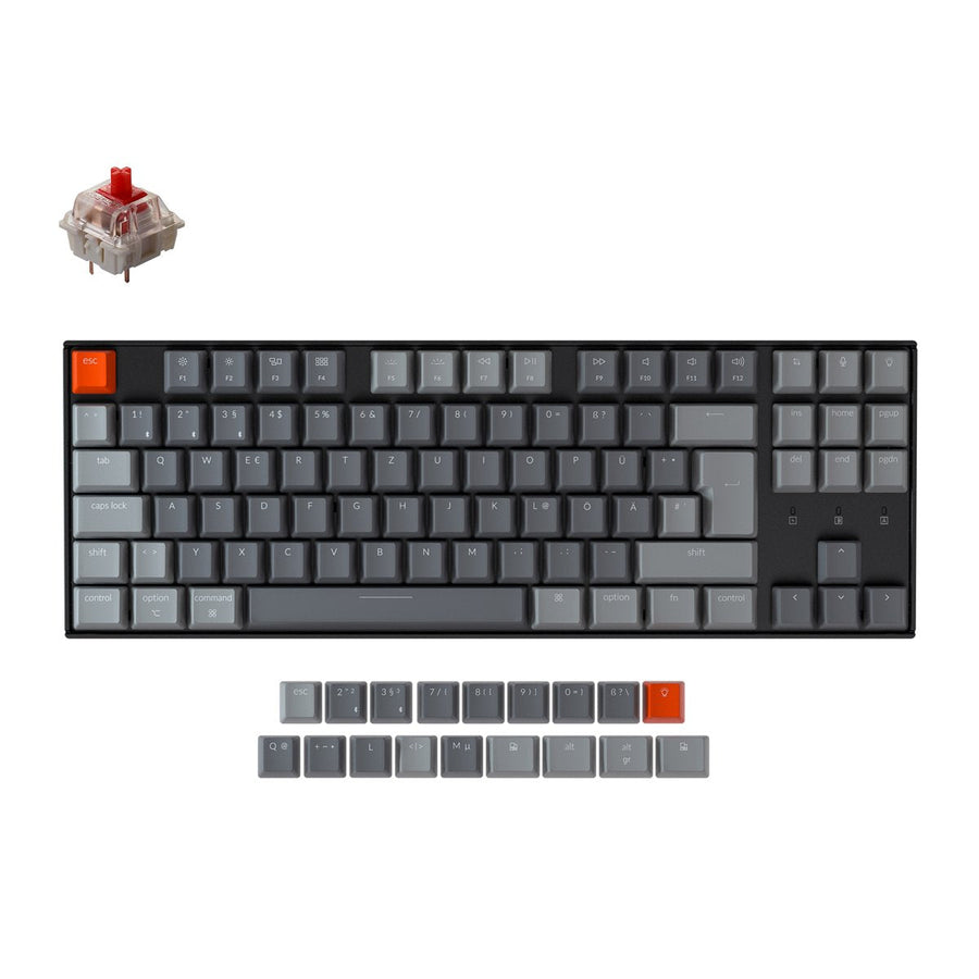 Keychron K8 Tenkeyless Wireless Mechanical Keyboard (German ISO-DE ...